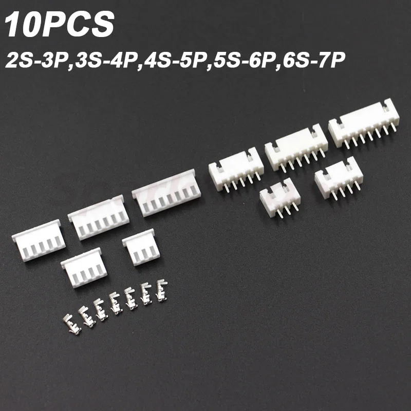 10PCS Spark Male Female Balance Charging Terminal Connector XH2.5 2.5MM ...