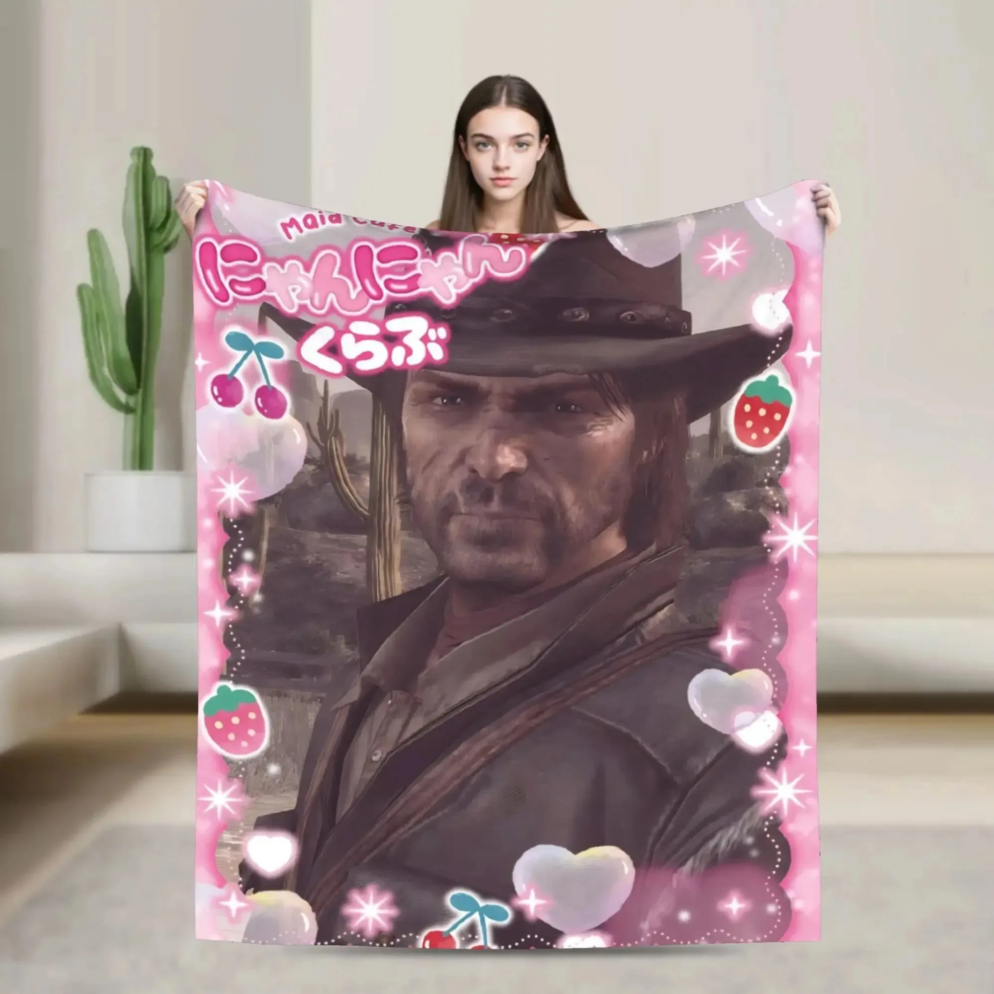 Arthur Morgan Red Dead Redemption Comfortable Woolen Blanket Bed Sofa ...