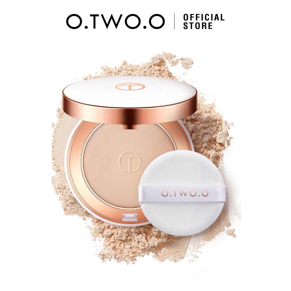 O.two.o Face Pressed Powder Concealer Full Coverage Waterproof Brighten ...