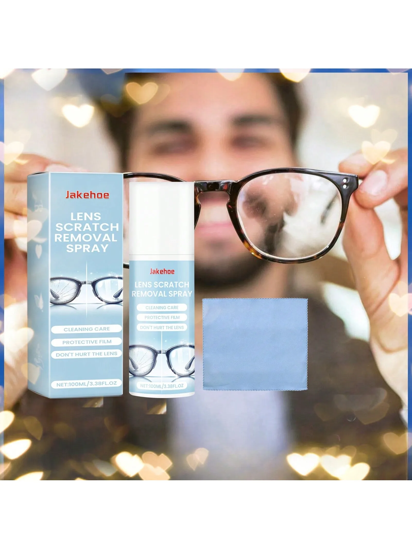 Eyeglasses Cleaner Spray Wipe Multi-Purpose Lens Cleaning Spray ...