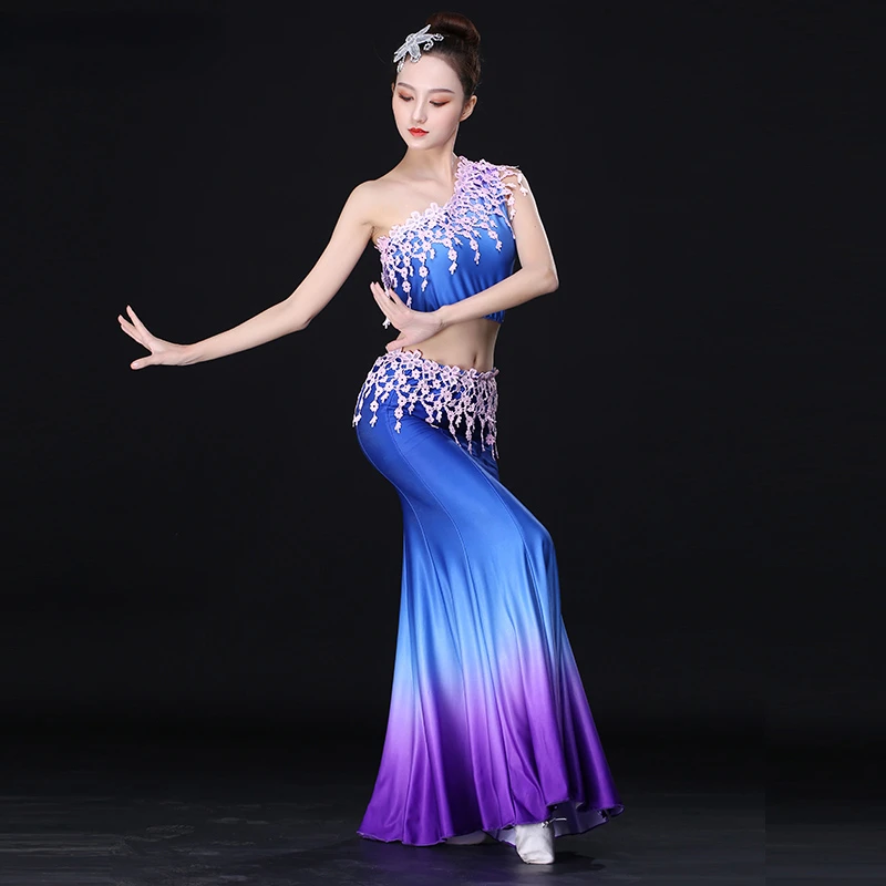 Costume Chinese Dance Peacock | Dance Costume Peacock Fishtail - Dance ...