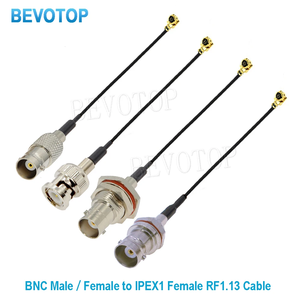 10-Uds-BNC-macho-hembra-a-IPEX1-hembra-IPX-conector-Pigtail-RF113-Cable ...