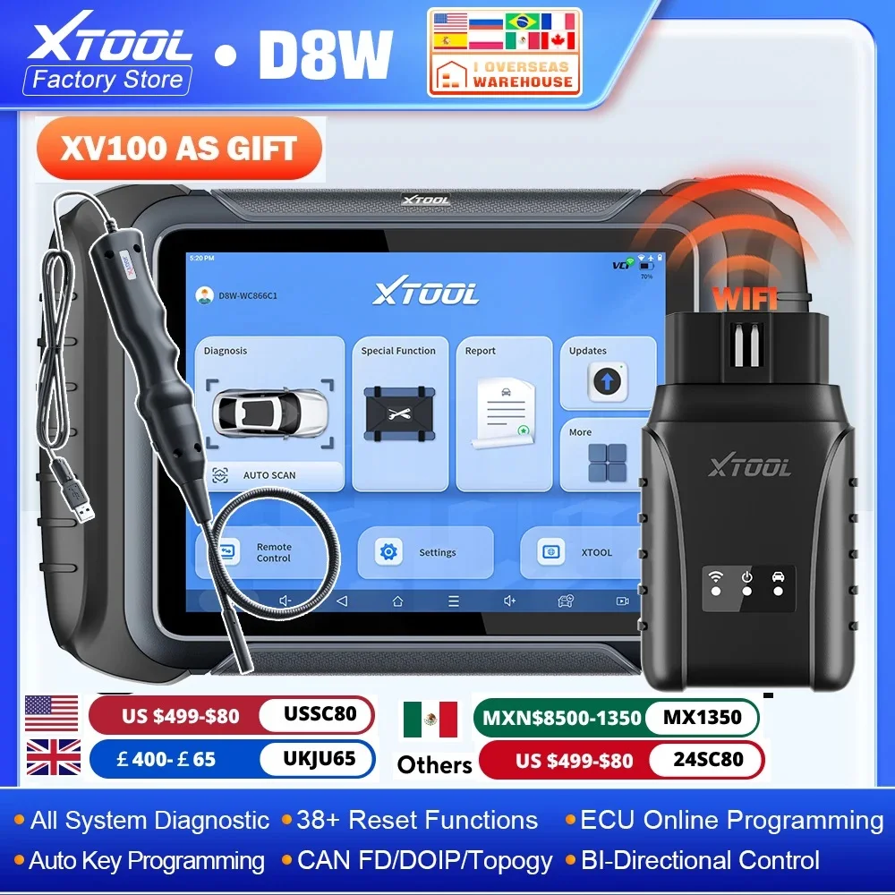 XTOOL-D8W-WIFI-OBD2-Scanner-Car-Diagnostic-Tools-mileage-Correction-ECU ...