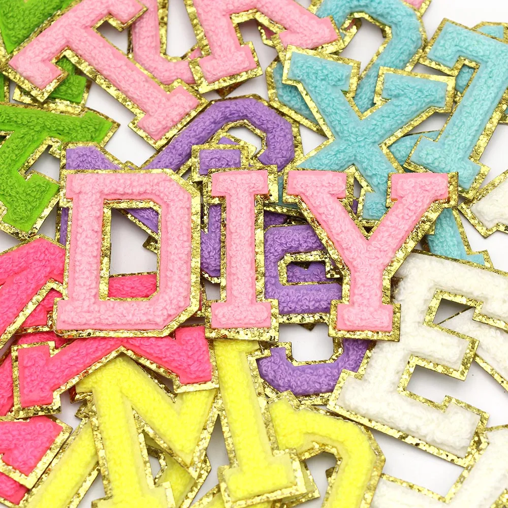 1Pcs-65MM-Chenille-Letter-Patches-Towel-Felt-Letters-Iron-On-Patches ...
