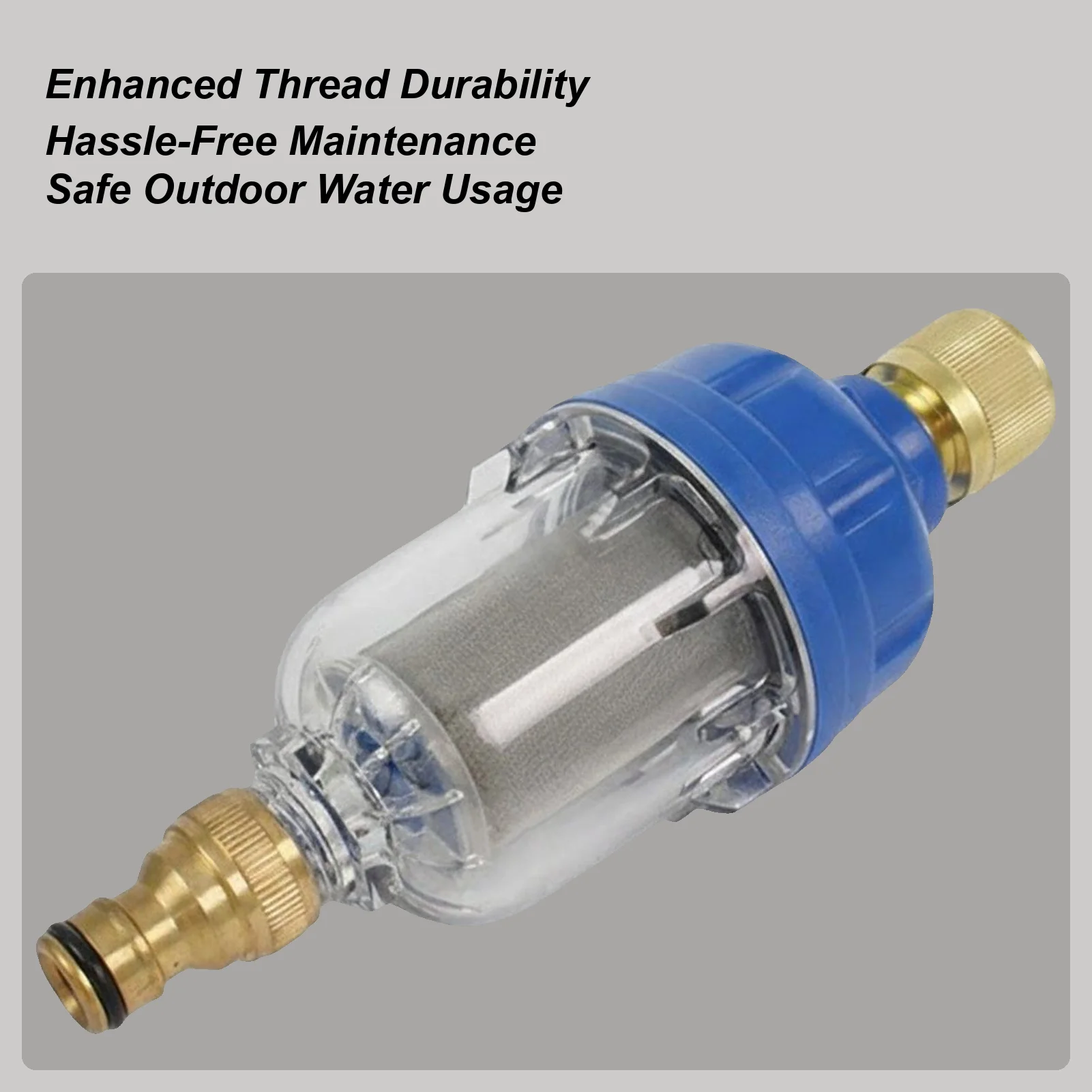 RV Water Filter Stainless Steel Faucet Purifier Camping Outdoor Faucet ...