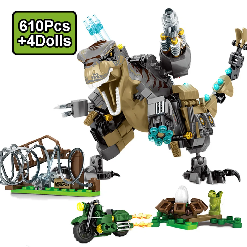 T-Rex Dinosaur Toy | Dinosaur World Model Building Blocks Set ...