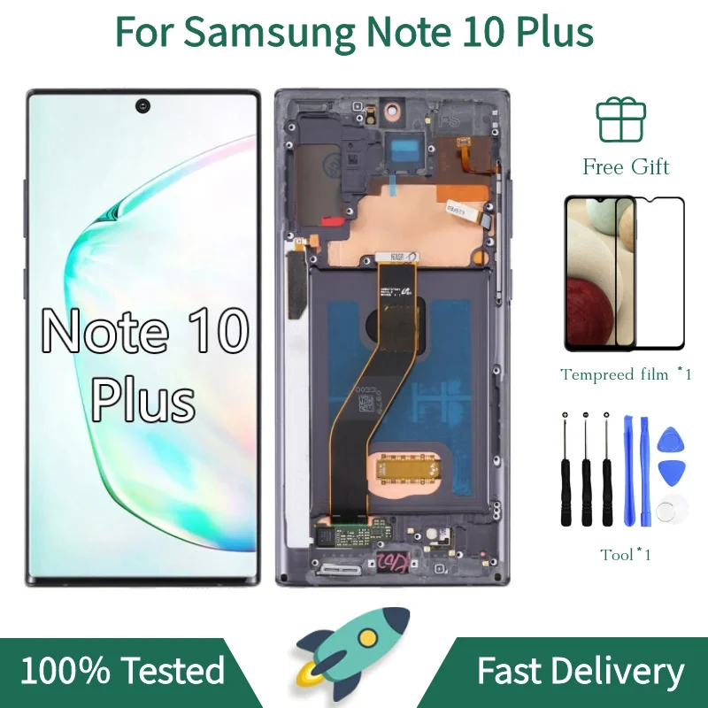 Note-10-LCD-Screen-For-Samsung-Note-10-Plus-4G-5G-Display-N9750-N975F ...