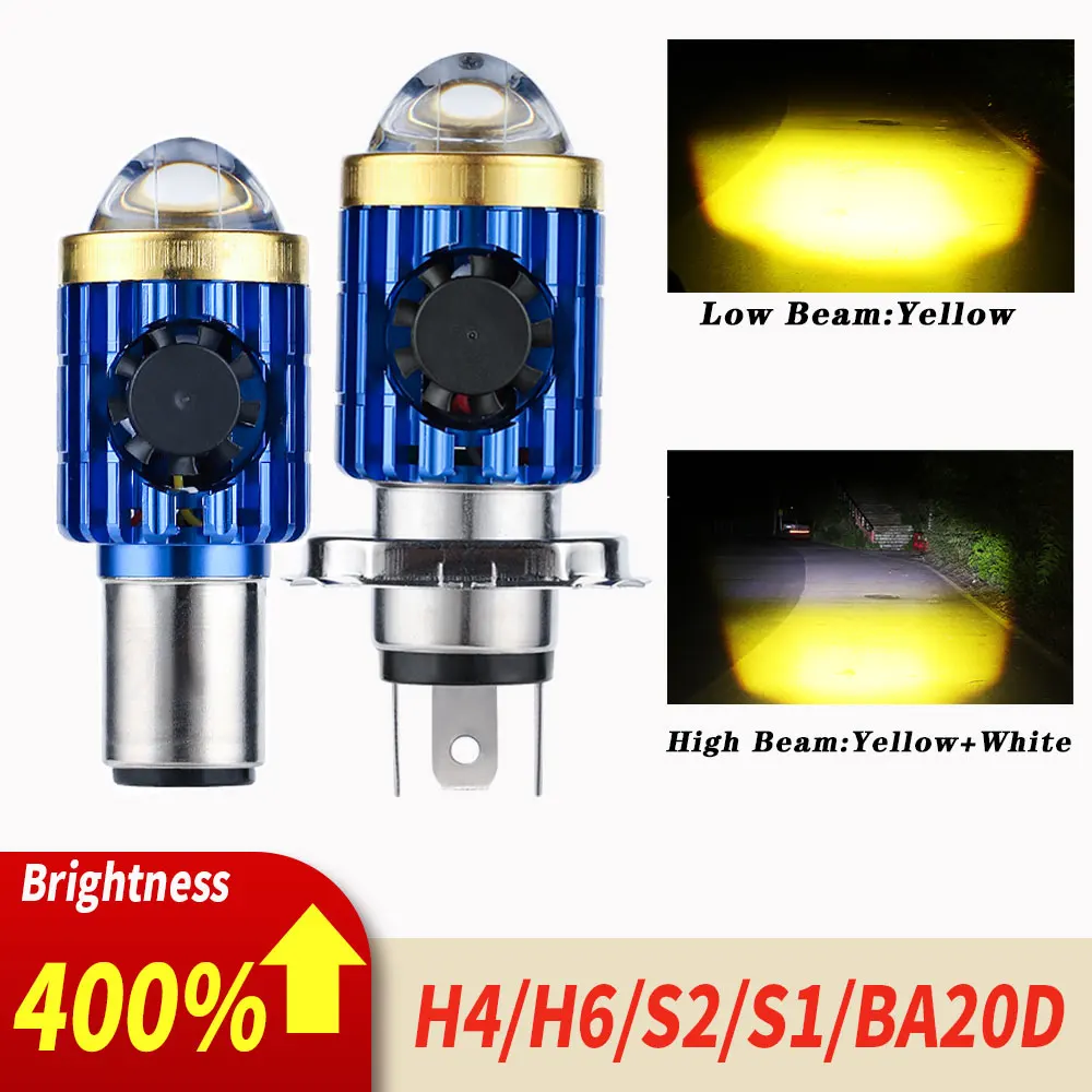 DXZ-1Pcs-H4-BA20D-Motorcycle-Headlight-Lens-Bulb-HB2-H6-Hi-Lo-Beam ...