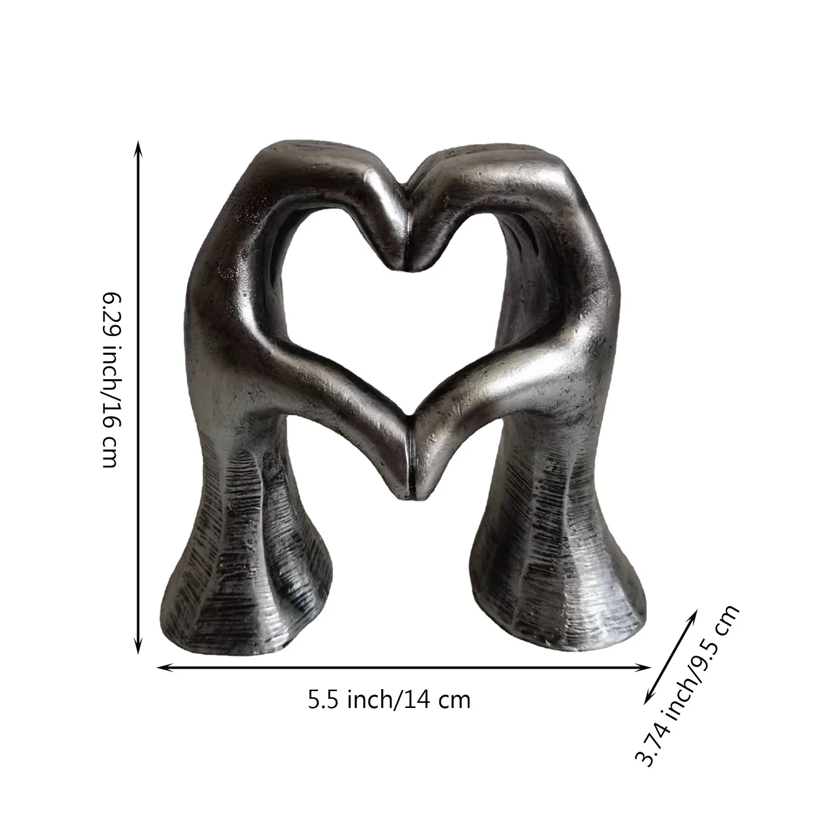 Sculpture Hands And Heart