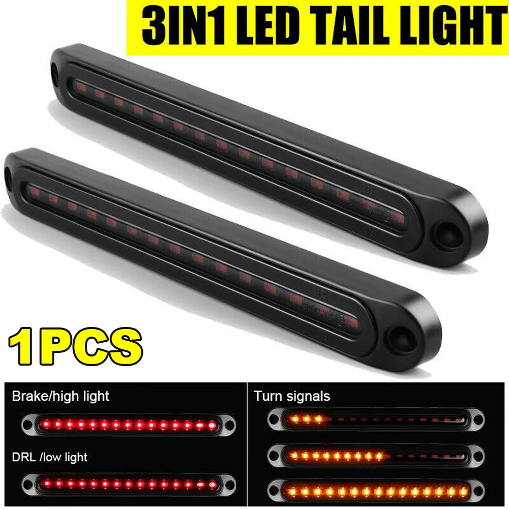 LED Tail Rear Lamp 3500K Trailer Brake Stop Strip 12-24V Rear Turn Tail ...
