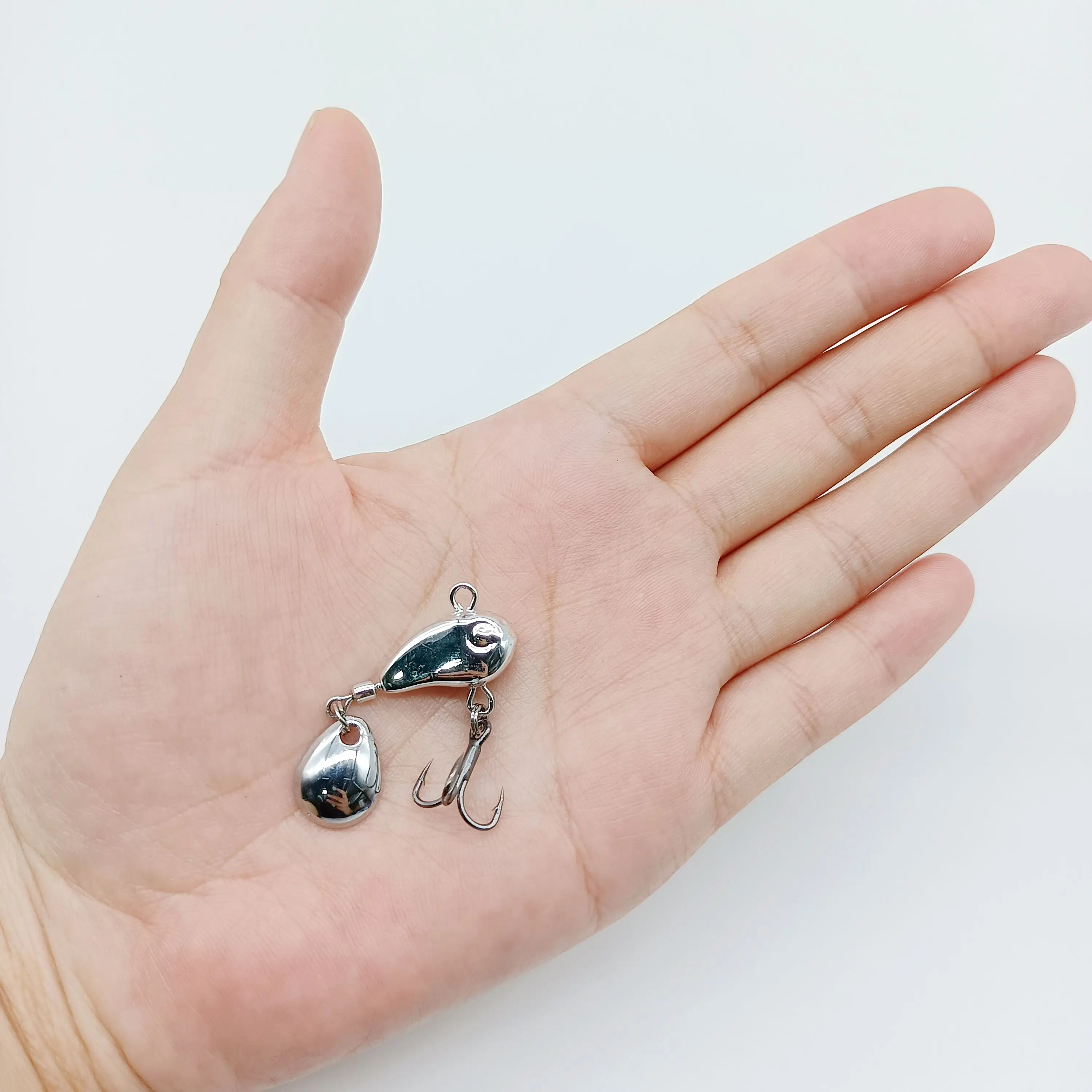 DUODUOYU-1PCS-Metal-Sinking-VIB-Fishing-Lures-9g-20mm-Rotating-Spoon ...