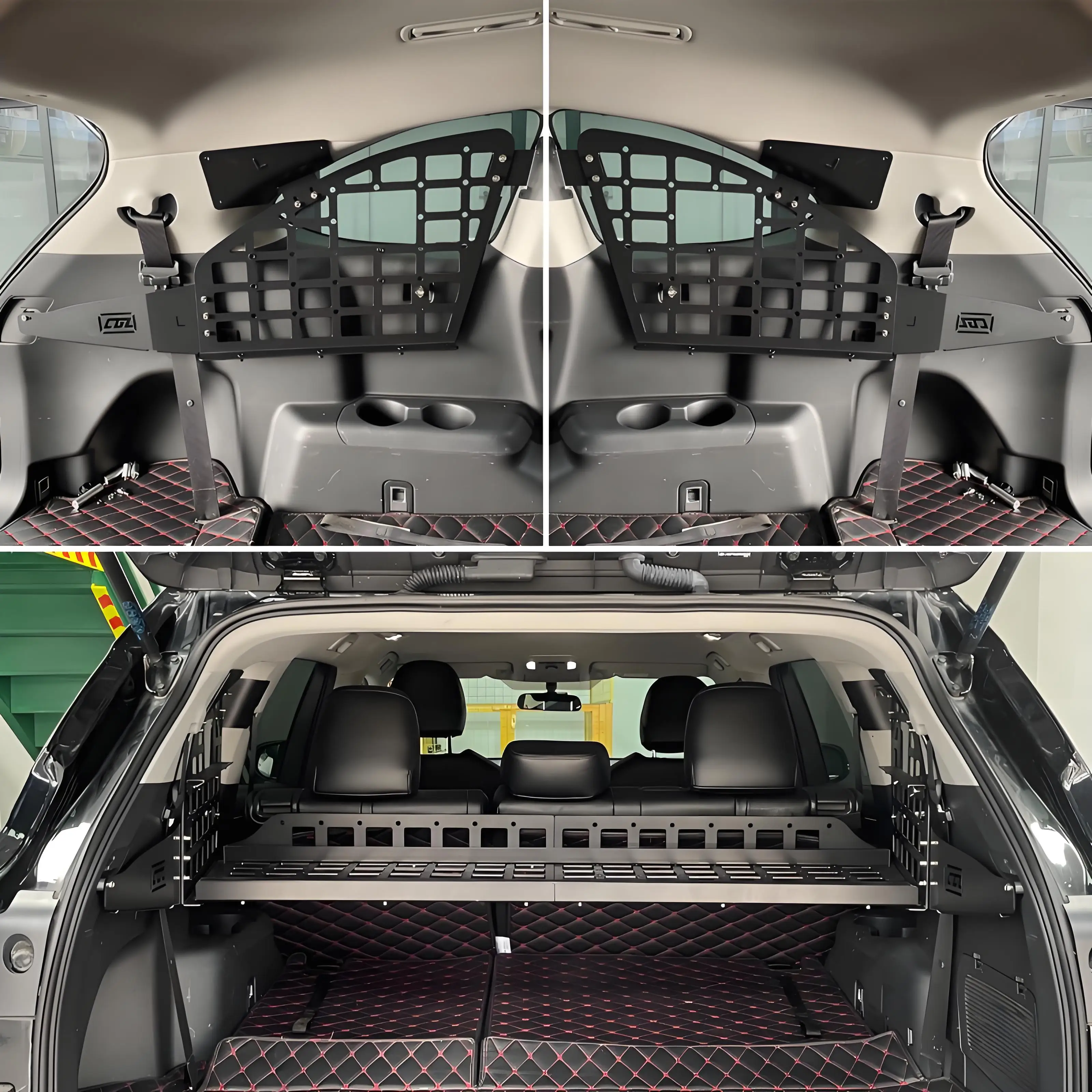 for Toyota Highlander XU70 2020-2024 Molle Panel Trunk Organizer Heavy ...