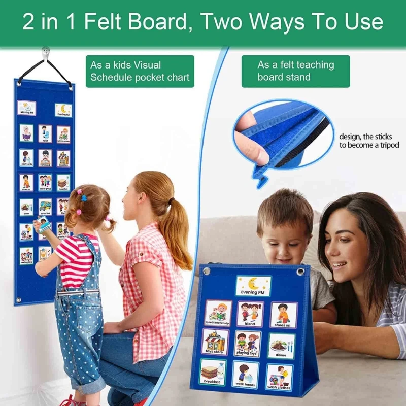 Visual-Schedule-for-Home-Day-Night-Autism-Routine-Chart-Cards-Visual ...