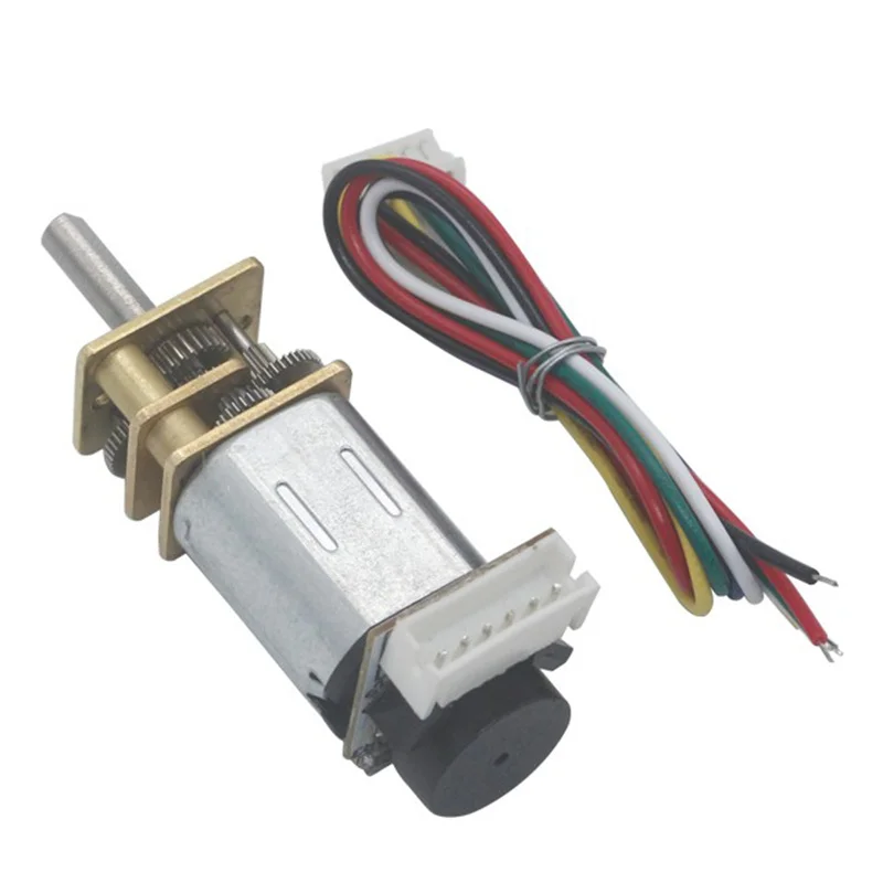 Mini Motor de engranaje de Metal N20, reductor de velocidad lenta ...
