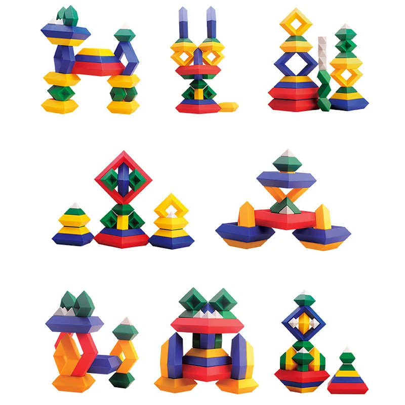 3D Pyramid Building Blocks Set – Nest N Rest Supply