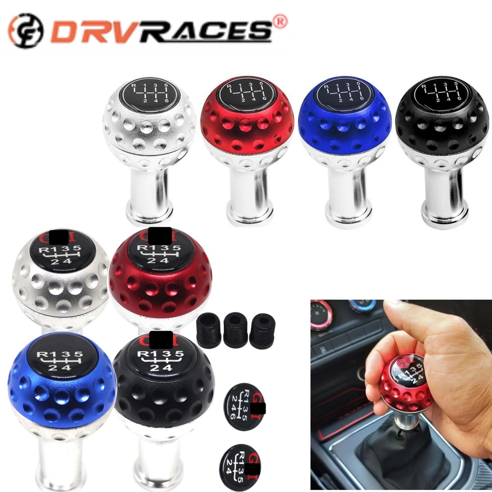 Universal-Aluminum-4-color-5-6-Speed-Shift-Knob-Car-Gear-Shift-Lever ...