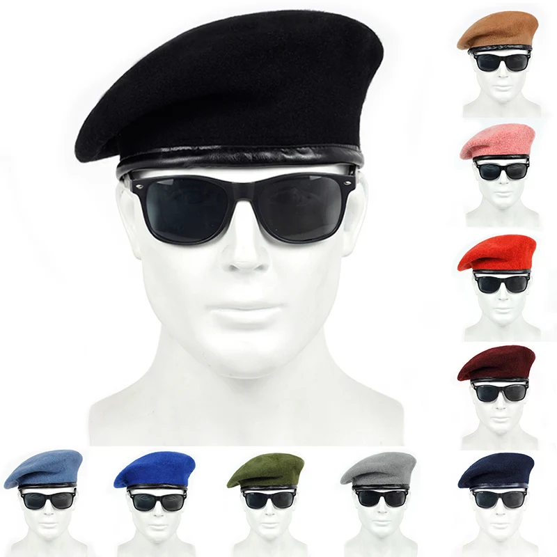 Fashion-ten-color-solid-color-beret-cap-fashion-casual-hat-autumn-and ...