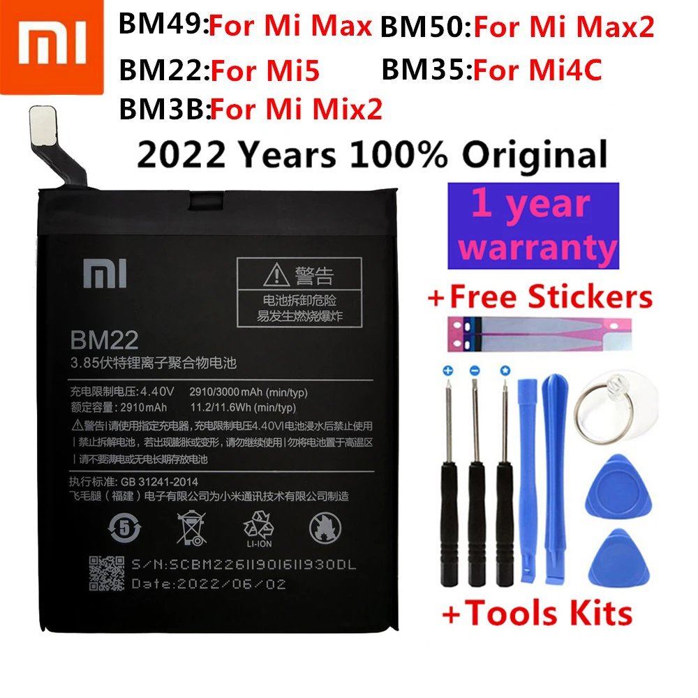 BM49 BM50 BM3B BM22 BM35 Battery For Xiaomi Mi 5 4C Max Mix 2 Max2 Mix2 ...