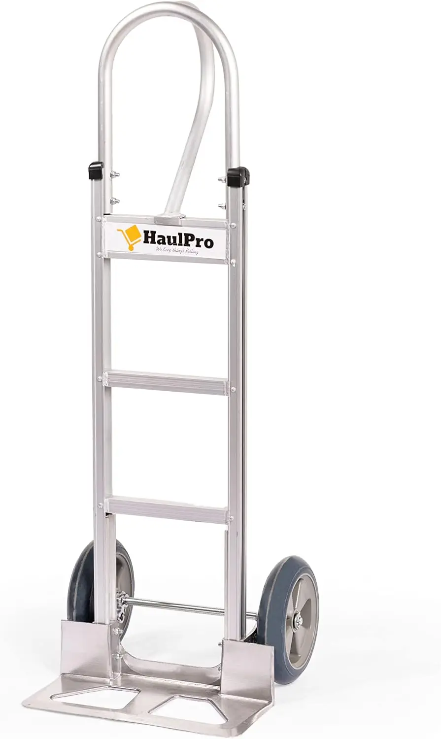 Heavy-Duty-Hand-Truck-with-Vertical-Loop-Handle-Aluminum-Dolly-Cart-for ...