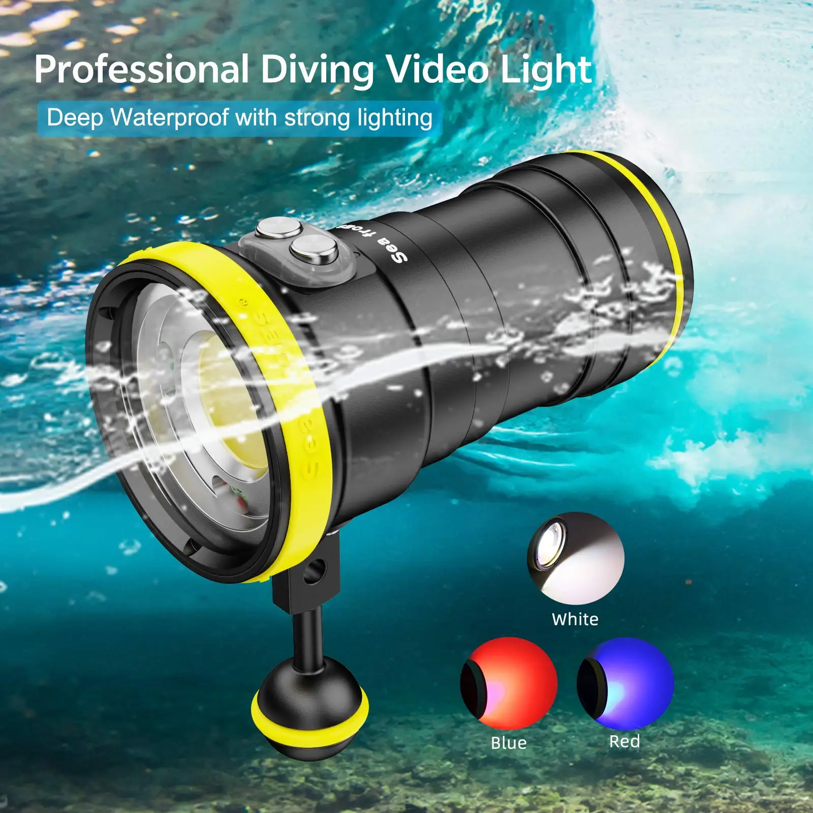 seafrogs-SF-W01-Powerful-Professional-Diving-Light-Underwater-100M-Led ...