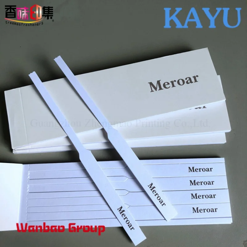 Custom-Custom-printing-Booklet-Perfume-Blotter-cent-Paper-Strips ...