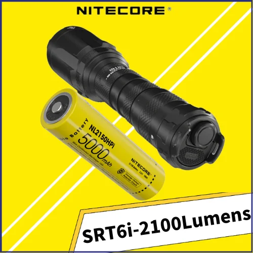 NITECORE linterna recargable SRT6i de 2100 lúmenes, distancia máxima de ...