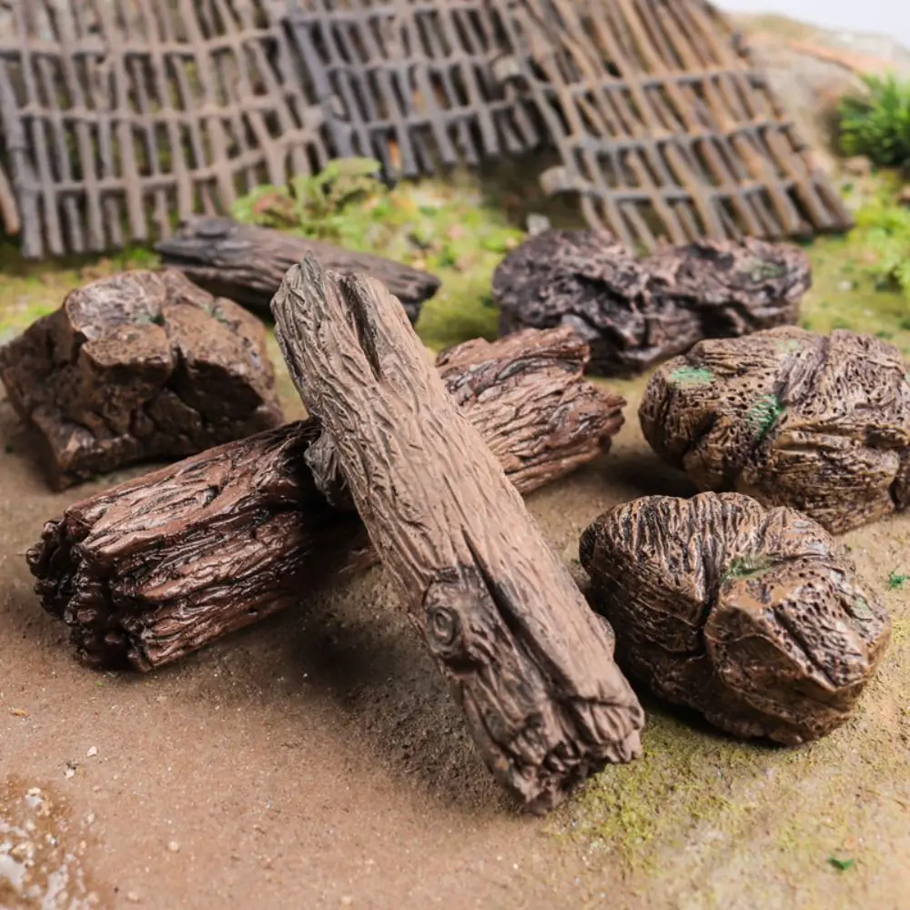 New-Artificial-Stump-Scene-Model-Simulation-Plastic-Stone-Sand-Table ...