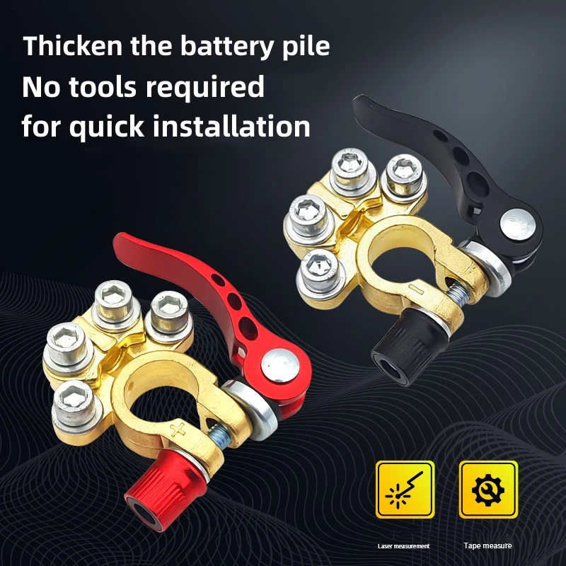 1 Pair Car Battery Terminals 12V Auto Battery Terminal Connector ...