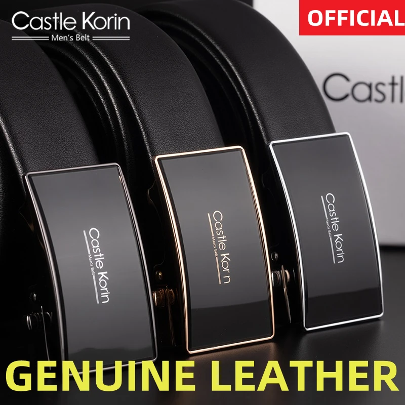 Castle-Korin-Genuine-Leather-Belts-for-Men-Brand-Fashion-Automatic ...