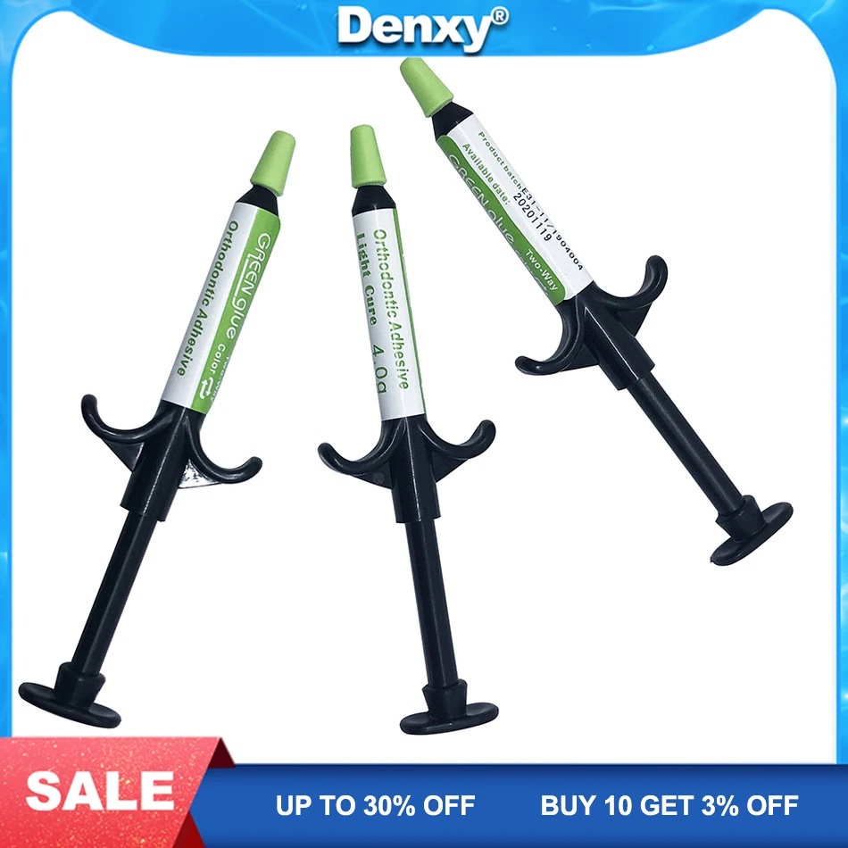 1/2pcs Dental Bracket Teeth Adhesive Green Glue Orthodontic Green Glue ...