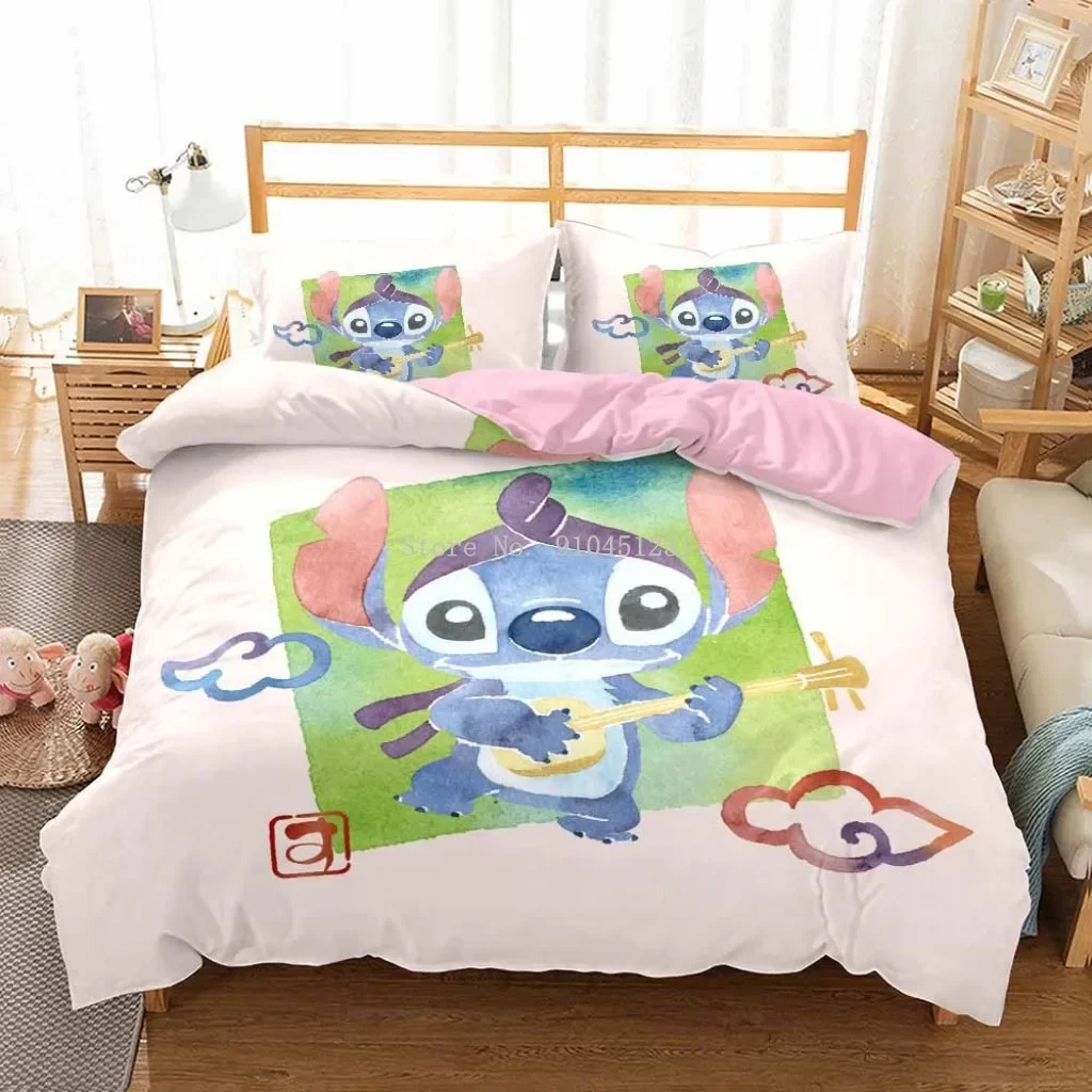 Disney-Cartoon-Lilo-Stitch-Bedding-Sets-Luxury-Disney-Duvet-Cover-Set ...