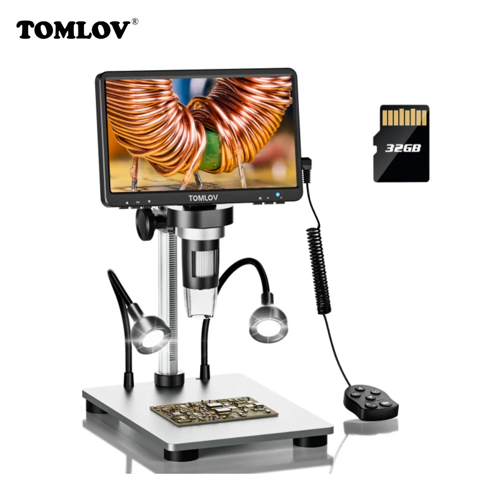 TOMLOV-DM9-7-LCD-Digital-Microscope-Camera-1200x-Magnification-Handheld ...