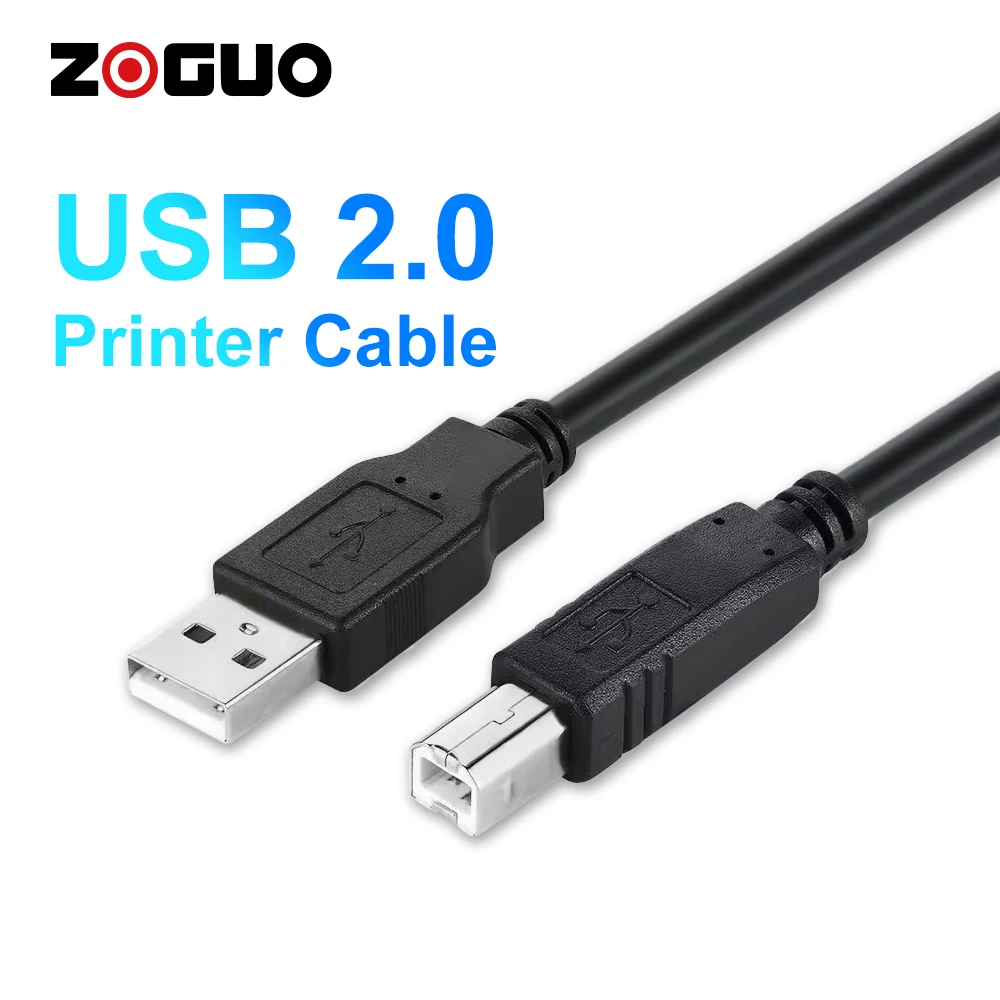 ZOGUO-USB-2-0-Printer-Cable-USB-A-to-USB-B-Cable-High-Speed-Scanner ...