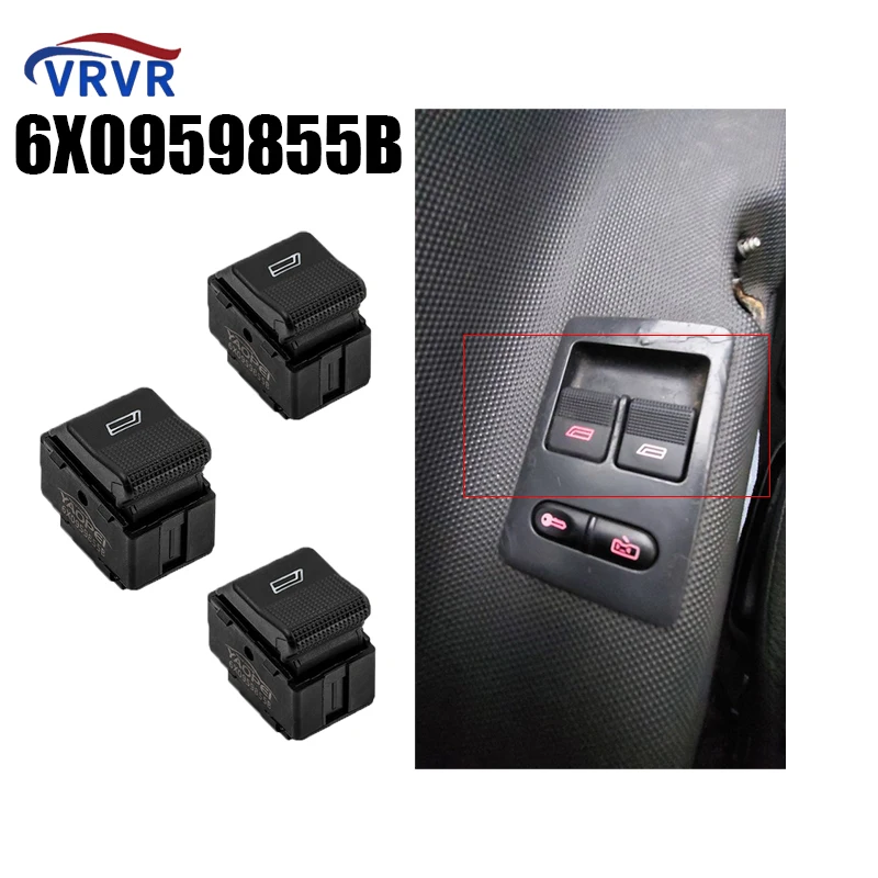 1-2-3-pcs-6X0959855B-Power-Window-Single-Switch-For-VW-Polo-Lupo-Seat ...