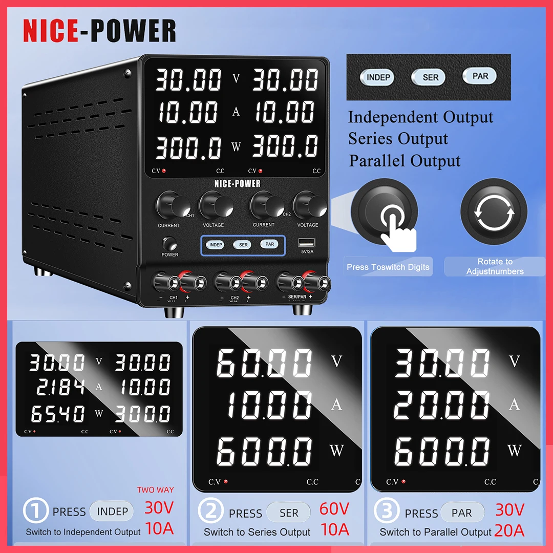 Dual-Channel-DC-Power-Supply-Adjustable-3-Channel-30V10A-Lab-Bench ...