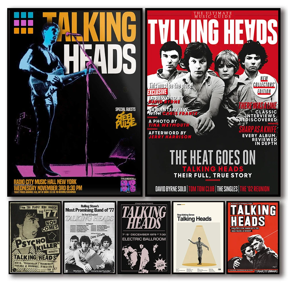 Talking Heads Concert Poster