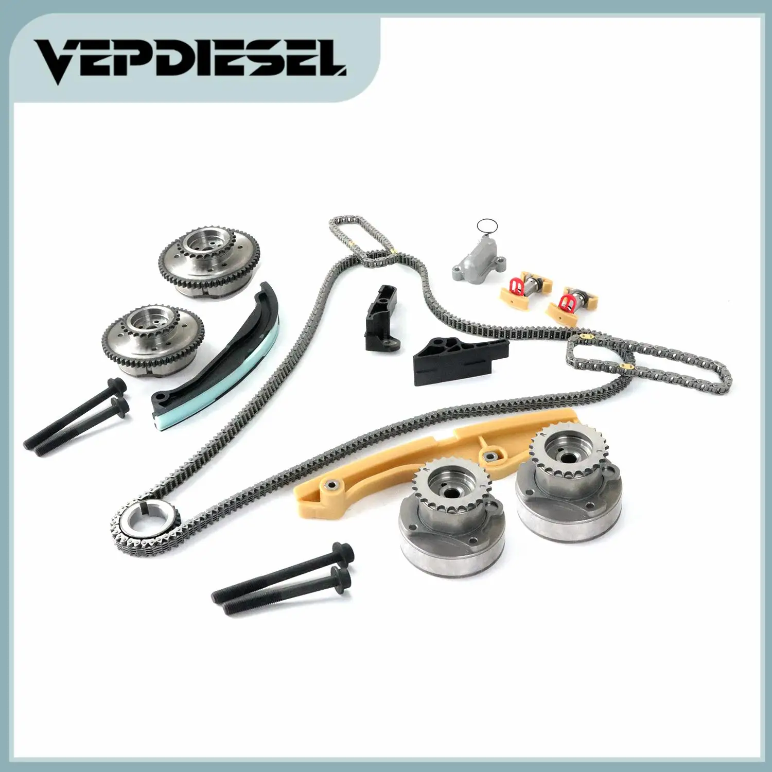 Timing-Chain-Kit-VVT-Cam-Phaser-AT4Z-6C525-B-AT4Z-6256-B-For-Ford-Edge ...