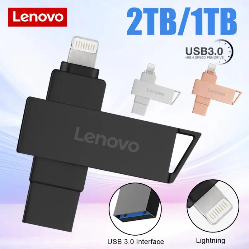 Lenovo-2TB-Lightning-USB-3-0-Flash-Drive-For-Iphone-Ipad-Android-128GB ...