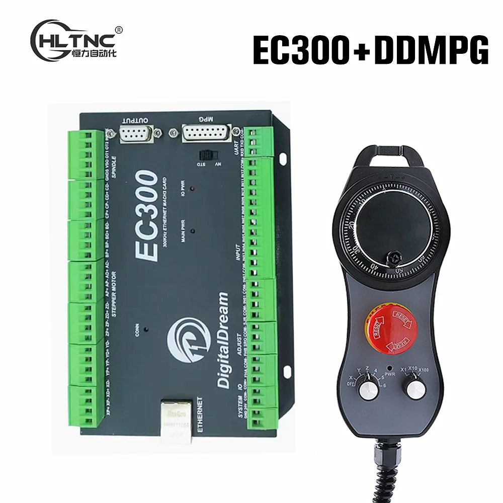 EC300-Mach3-Ethernet-CNC-Motion-Controller-Interface-Board-300Khz-With ...