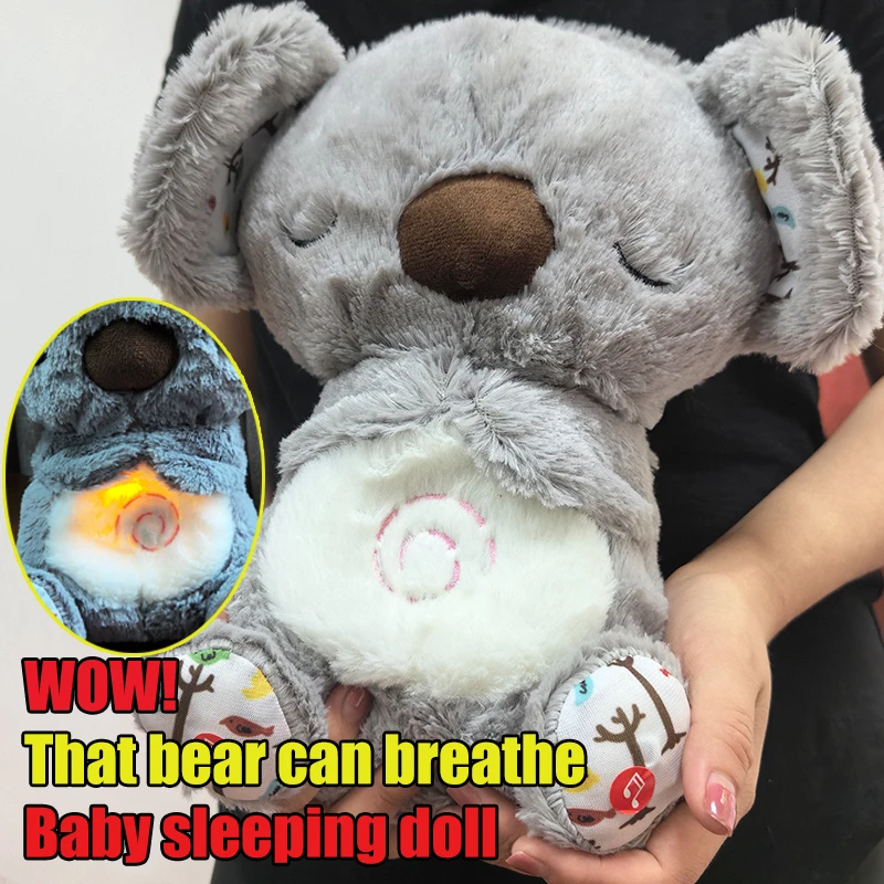 Muñeco de peluche de Koala calmante para bebé, Juguete musical relajante, compañero para dormir ...