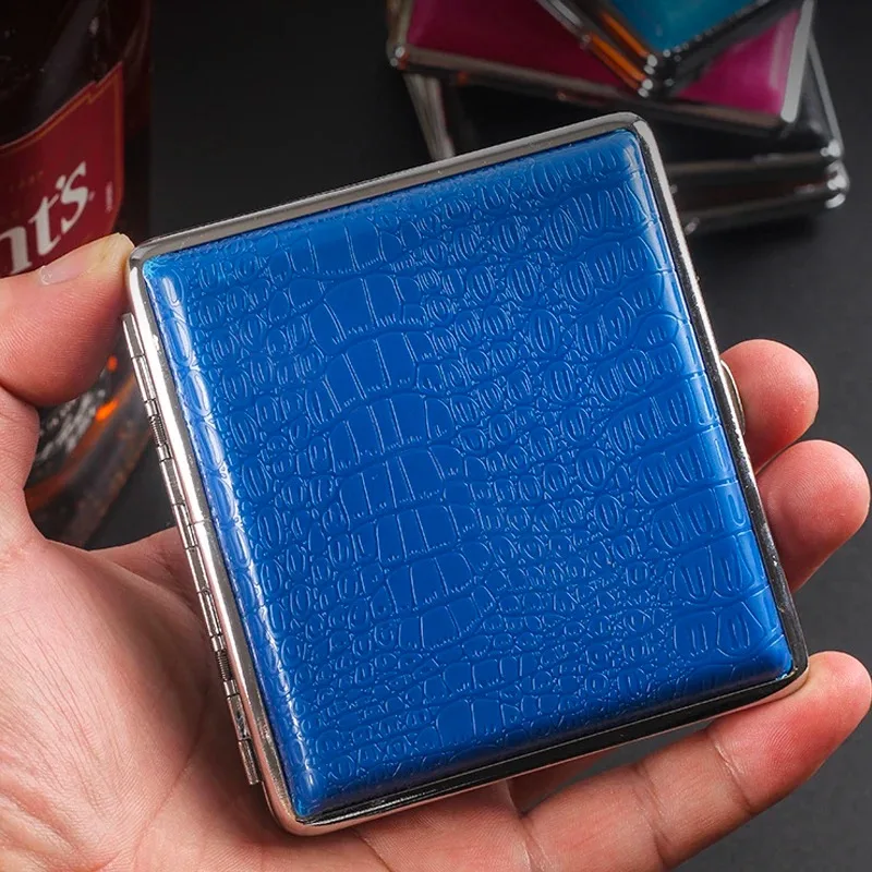 PU-Crocodile-Patterned-Cigarette-Box-for-About-20-Cigarettes-Moisture ...