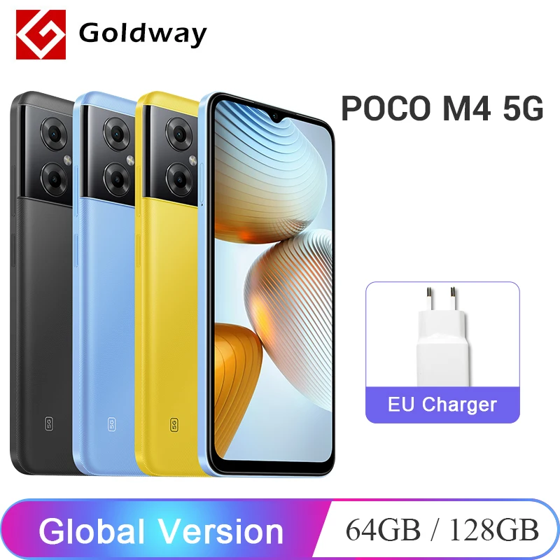 Global Version POCO M4 5G 64GB/128GB MTK Dimensity 700 NFC 90Hz 6.58 ...