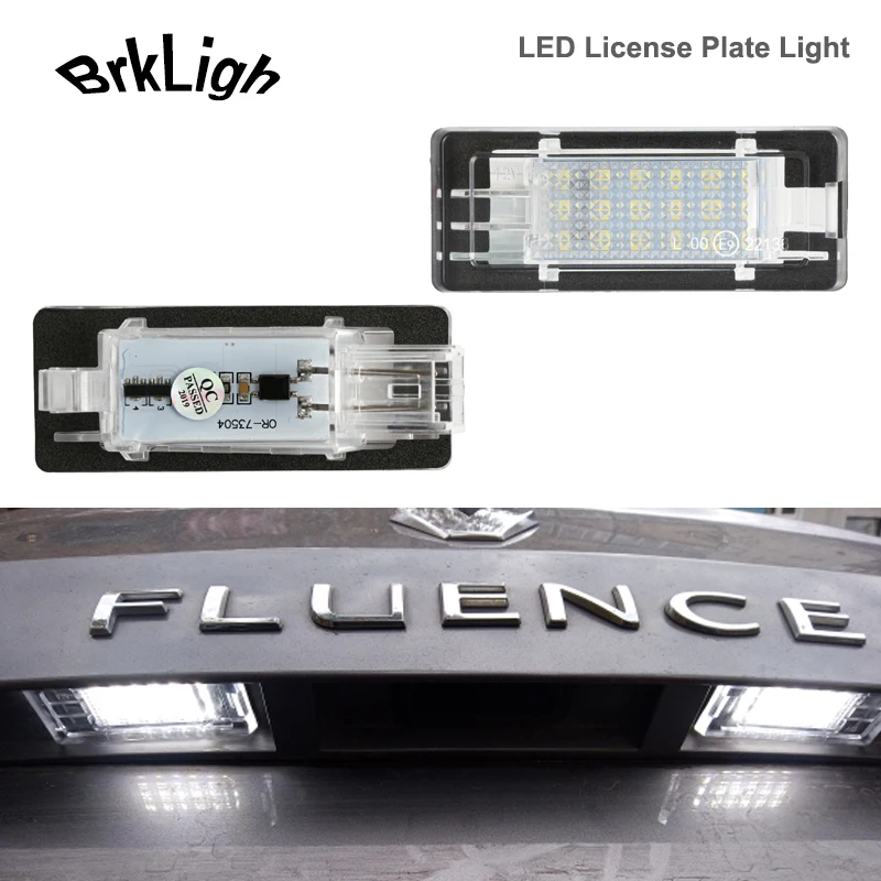 2Pcs Error Free LED License Plate Lights For Renault Espace Laguna ...