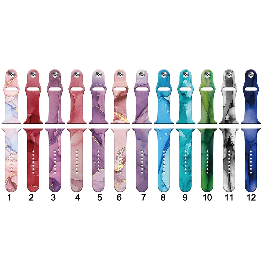Tschick-Watercolor-Marble-Texture-Print-Strap-for-Apple-Watch-Band ...