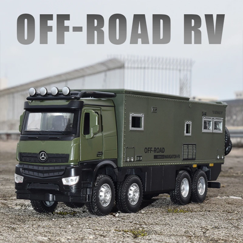 1-24-NOMADISM-NAVIGATOR-Benz-Arocs-8X8-Alloy-Model-Car-Toy-Diecasts ...