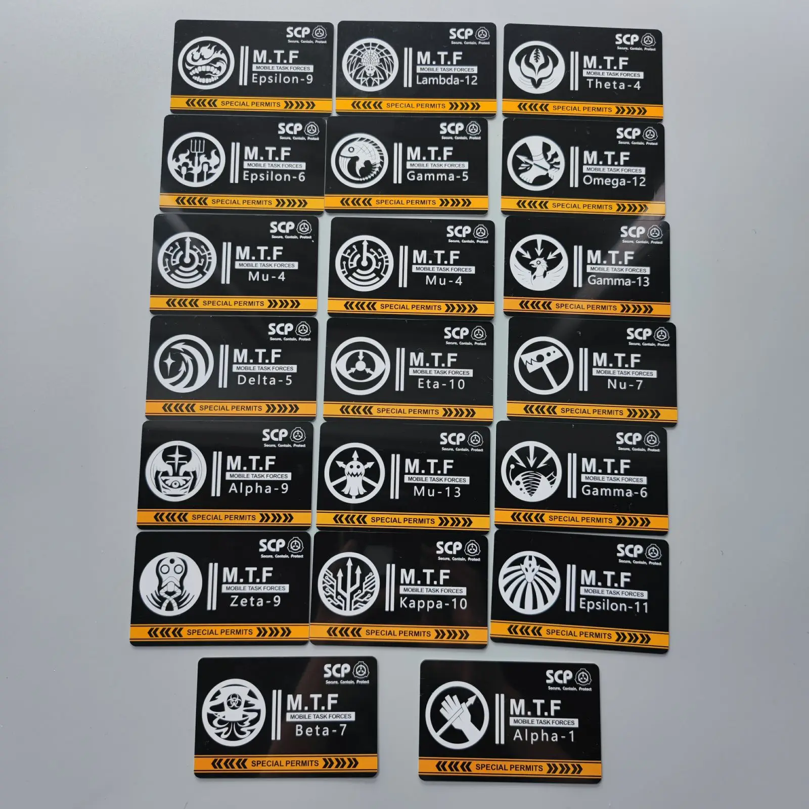 SCP-foundation-M-T-f-mobile-task-forces-PVC-hardcard-secret-GUARD ...