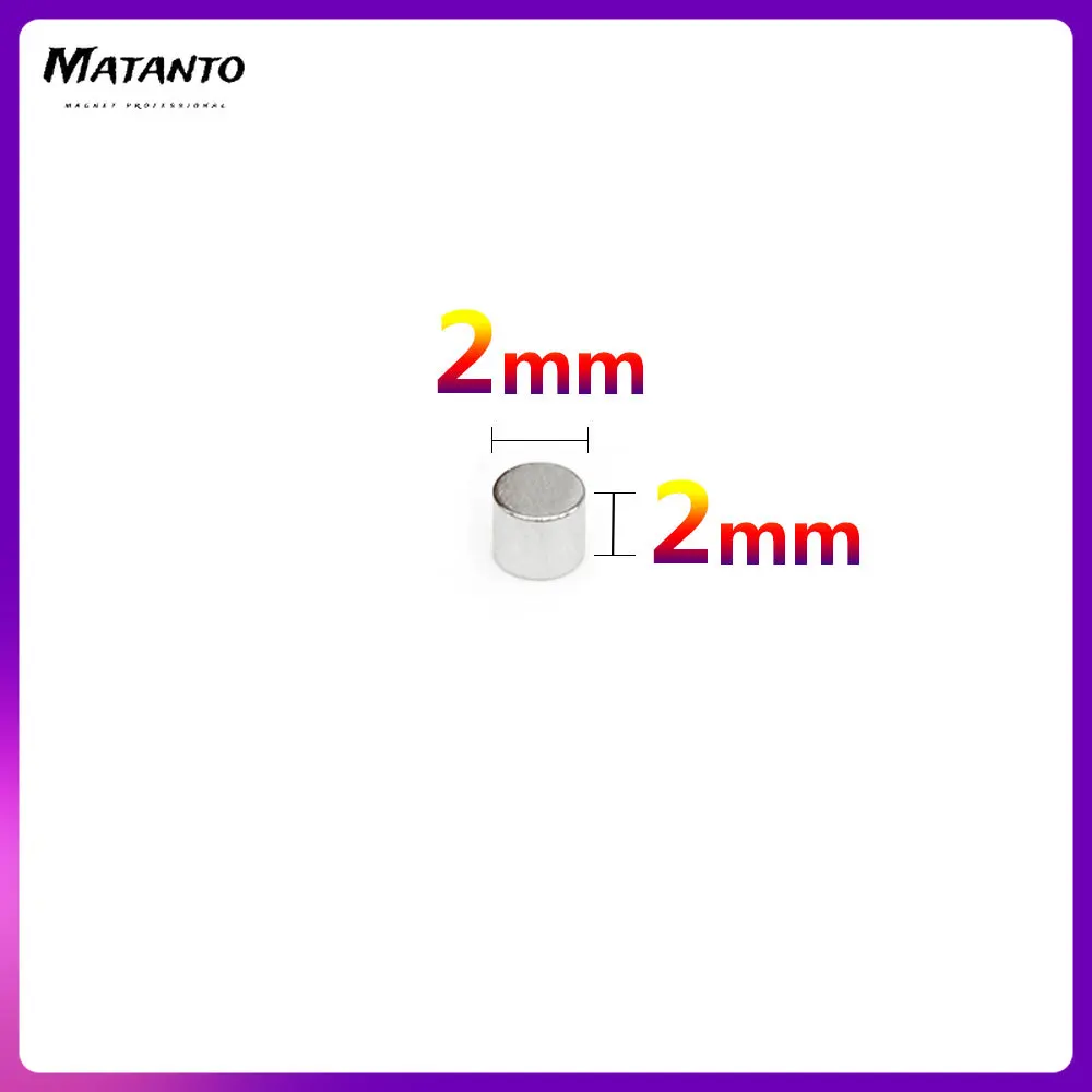 100-200-500-1000-5000PCS-2x2-Mini-Small-Magnets-Round-2X2-mm-Neodymium ...