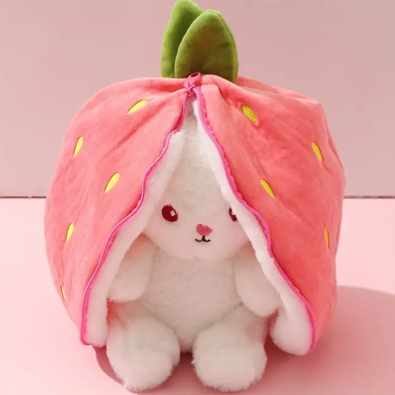 9-84inch-Cute-Strawberry-Rabbit-Transforming-Plush-Toys-Fruit-Rabbit ...