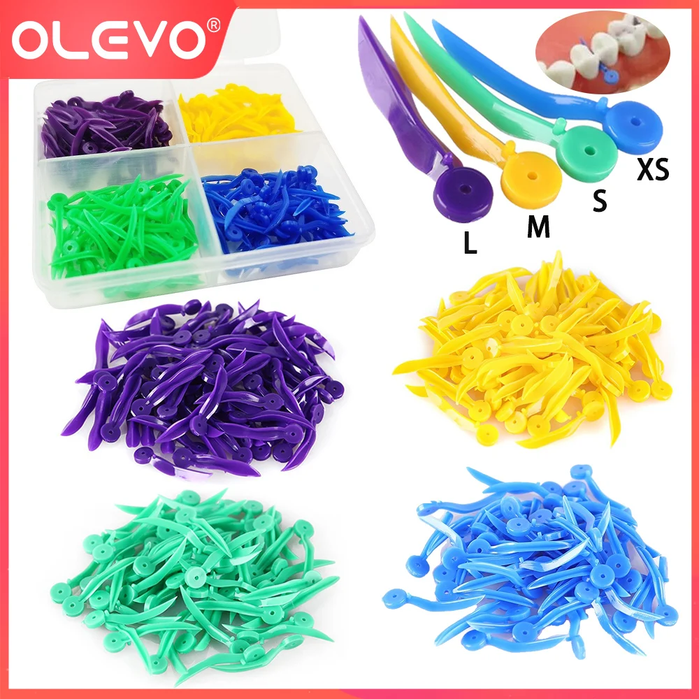 OLEVO Disposable Dental Medical Plastic Wedges With End Circular Hole ...