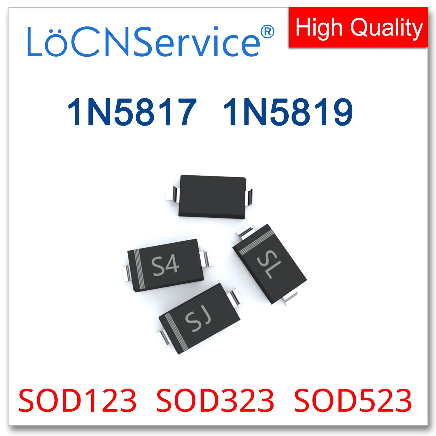 LoCNService 3000PCS 1N5817 1N5819 SOD123 SOD323 SOD523 1206 0805 0603 ...